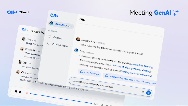 Otter Adds New Generative AI Features to Its Meeting Assistant - ETCentric